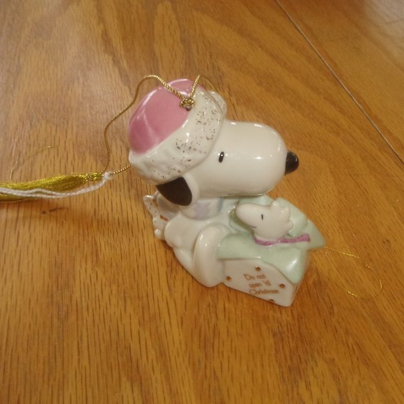 Lenox | Holiday | Lenox Snoopy Woodstock 203 Christmas Tree Ornament Peanuts Charlie Brown ...